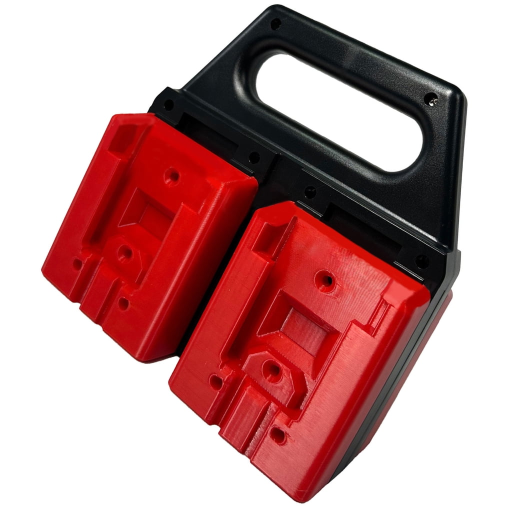 Easy Carry 4 Position Battery Rack Strong ABS 4 Batteries Storage Stand ...