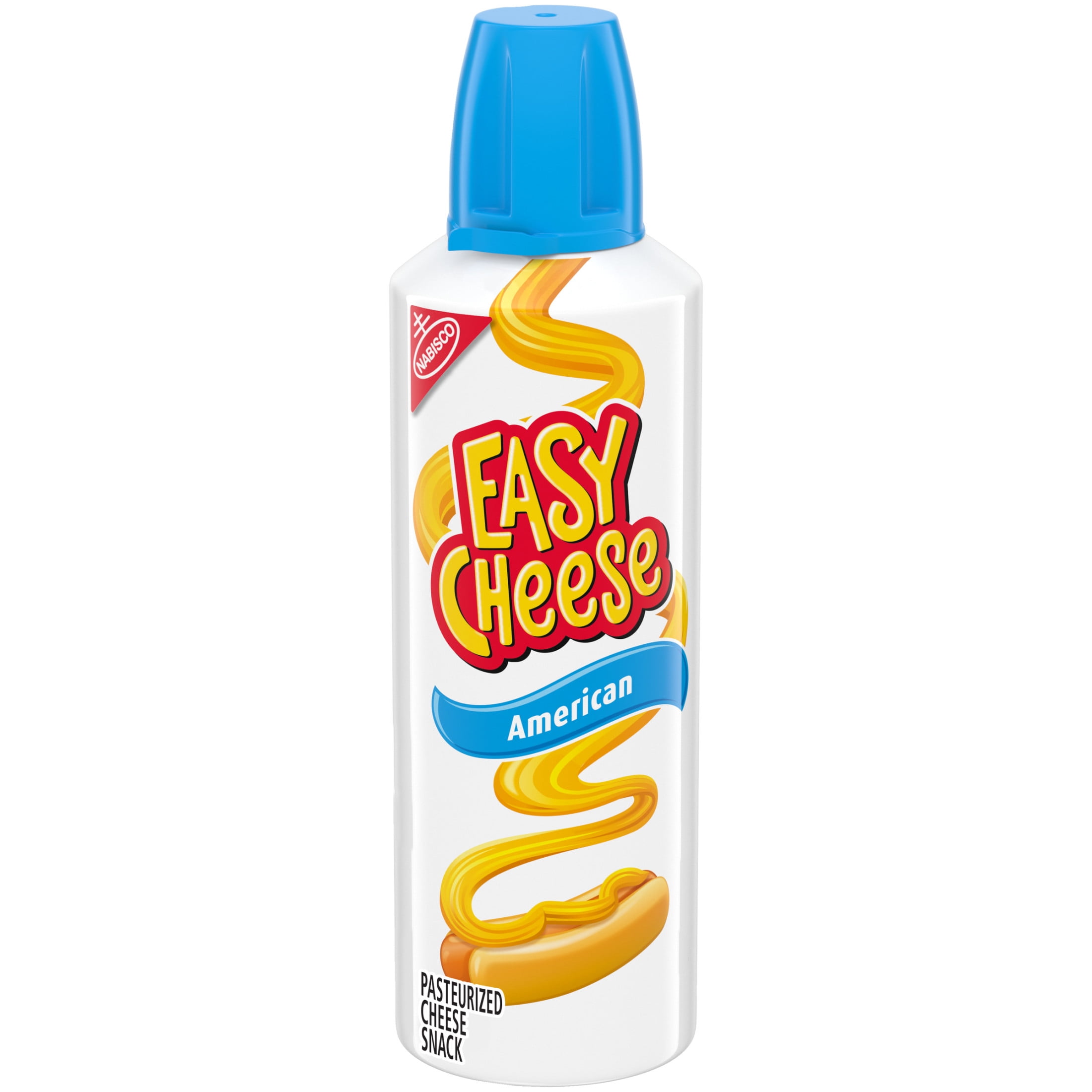 Easy Cheese American Spray Cheese Snack, Spreadable, 8 oz - Walmart.com