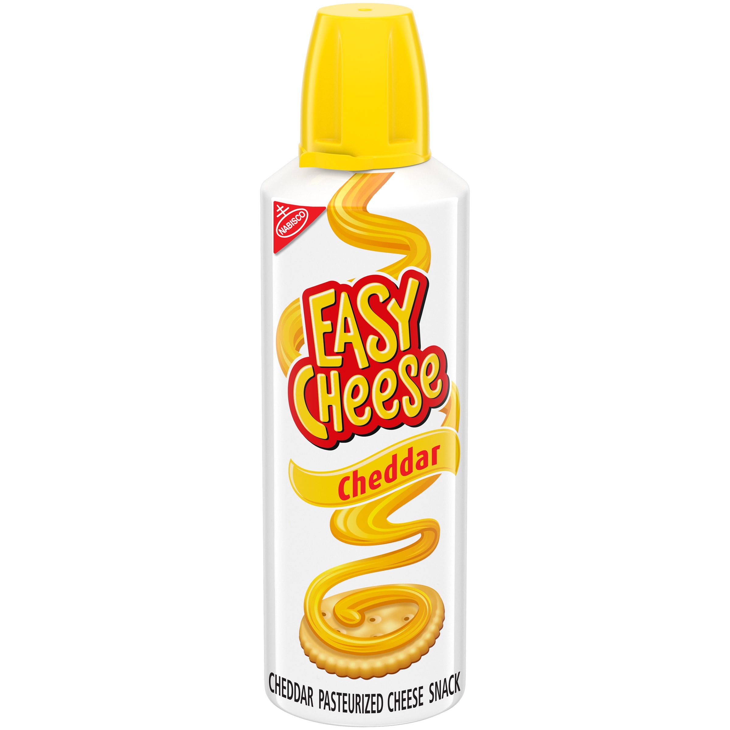 Easy Cheese Cheddar Cheese Snack, 8 oz - Walmart.com