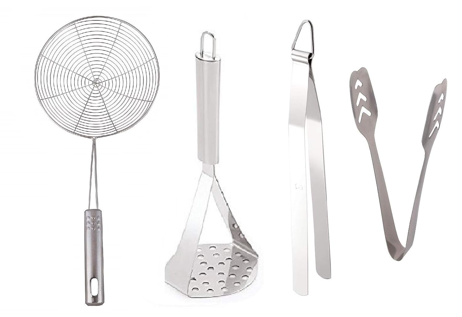 Easy Chef Combo Set of 4 Pieces Stainless Steel Potato Vegetable Pav ...