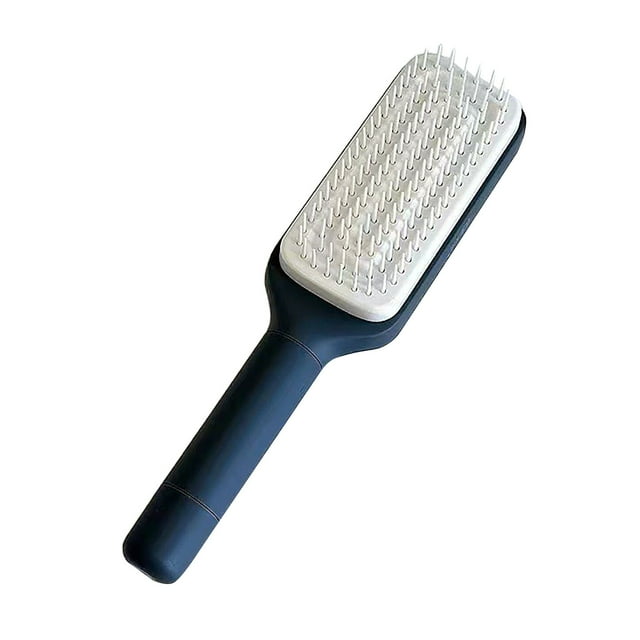 Easy Clean Hair Brush With Retractable Cleaning Retractable Massage ...