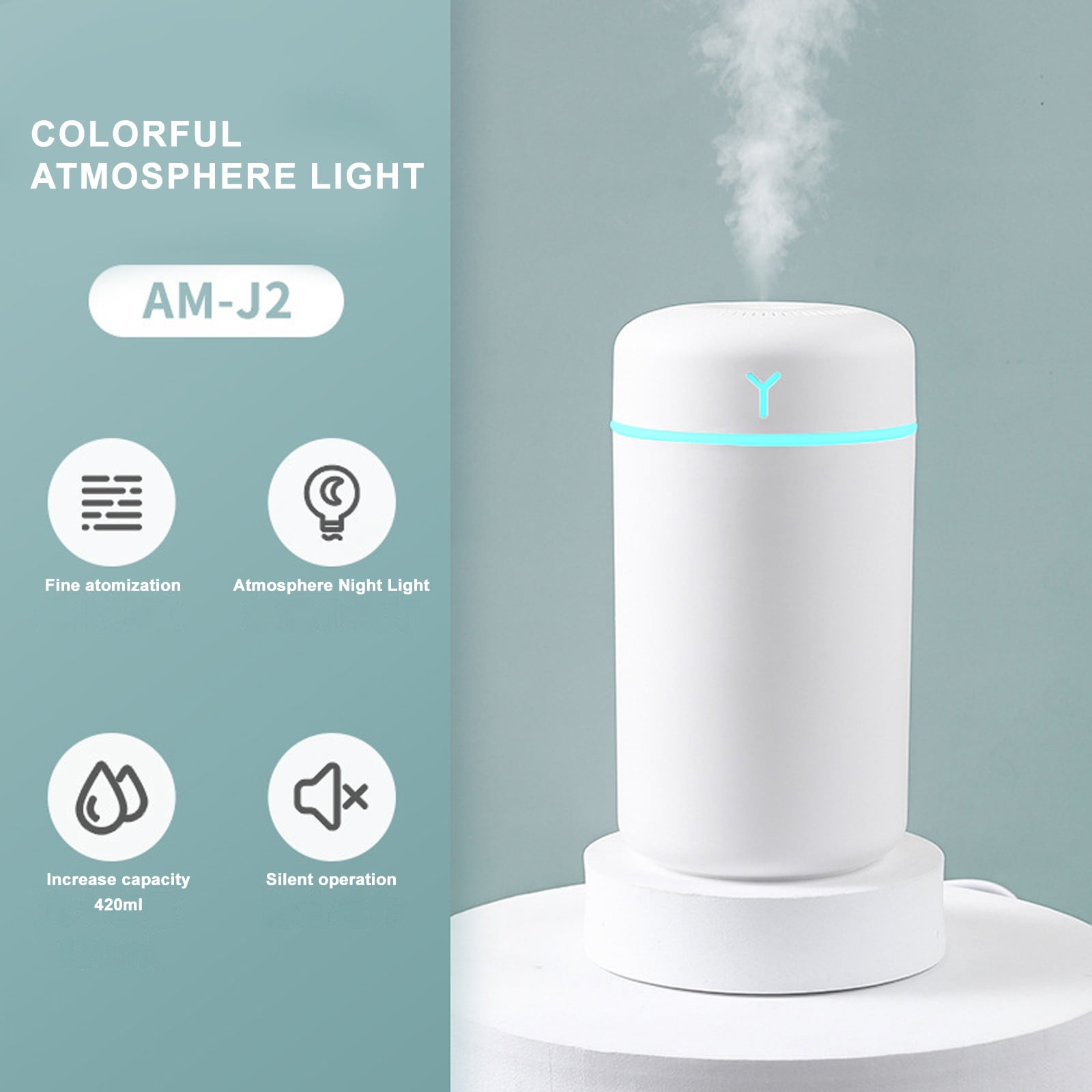 Easy to Clean Humidifiers for Room New Desktop Humidifier USB Charging ...