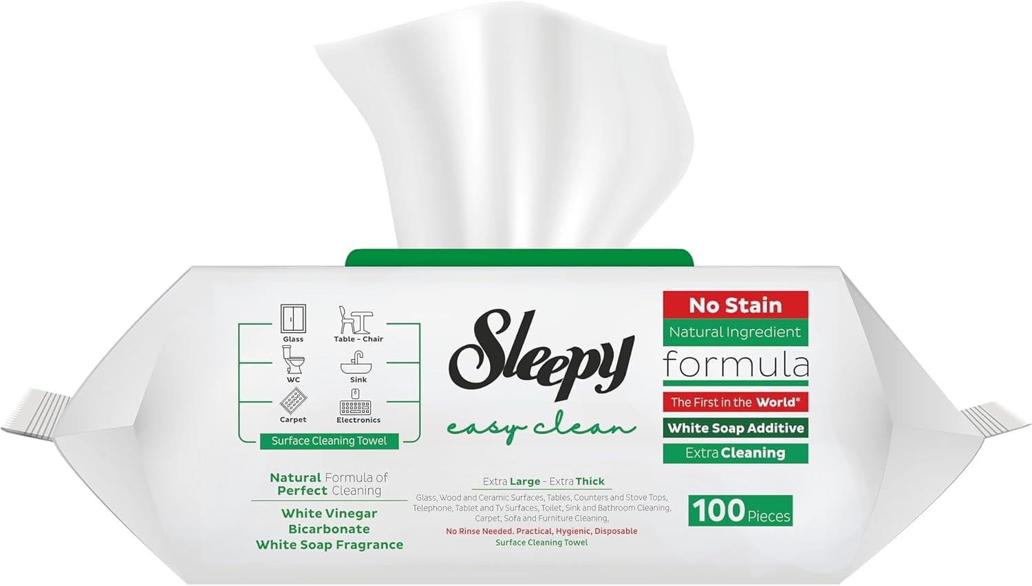 Easy Clean All Purpose Cleaning Wet Wipes, Disposable Multi Surface ...