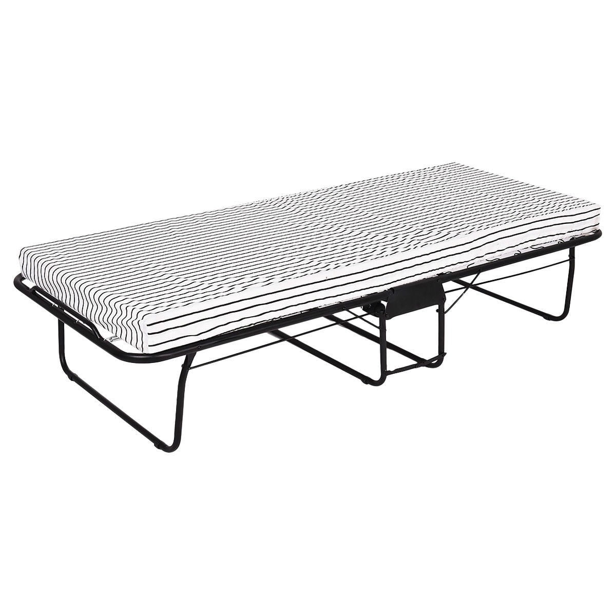 Easy Comfort Folding Guest Bed with 3.7 inch thick Foam Mattress ...