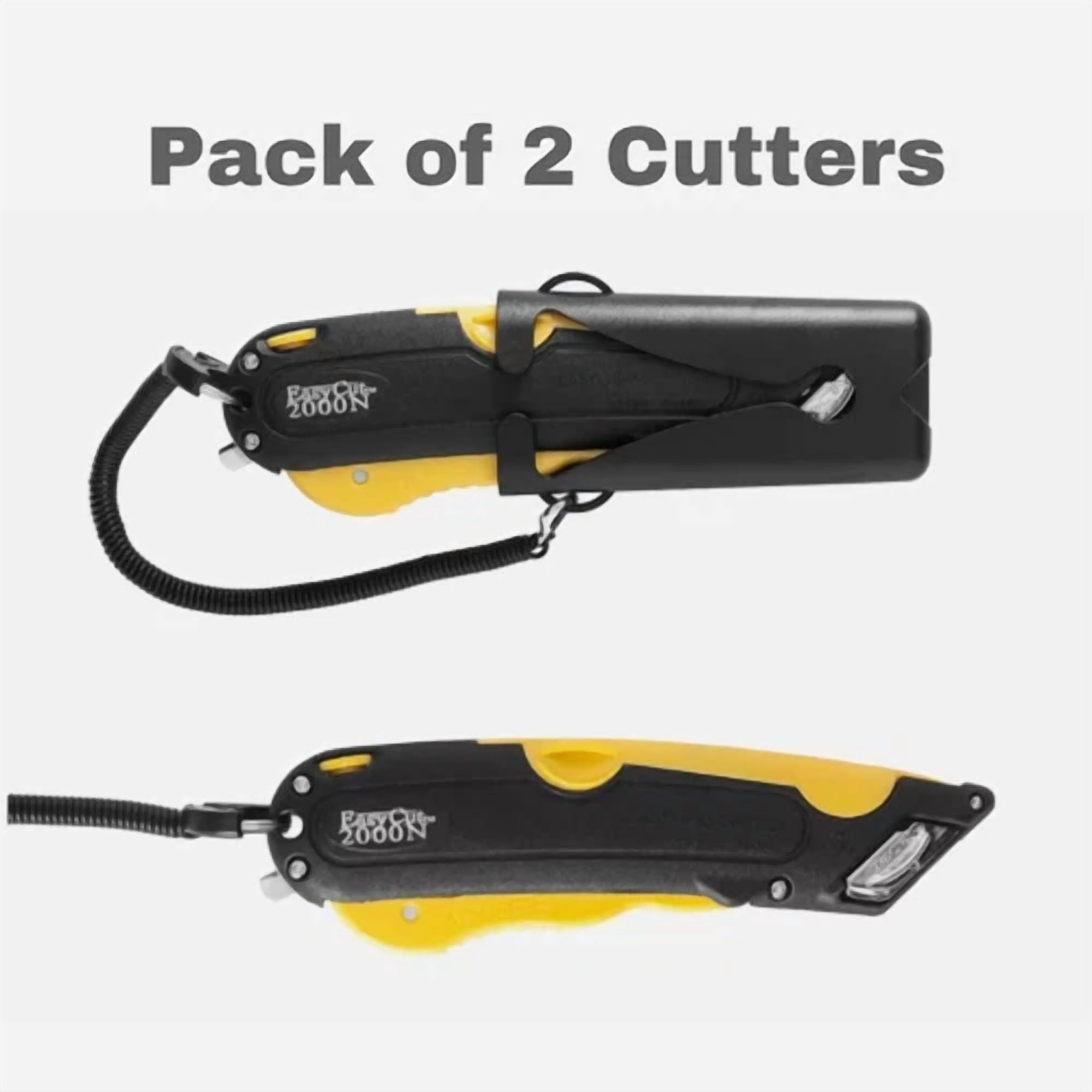 Easy Cut Safety Box Cutter Knife Easycut Tool For Work Cutting Yellow ...