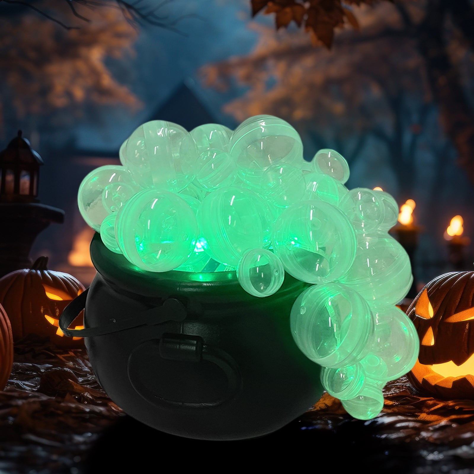 Easy DIY Bubbling Cauldron Set, Glowing Witch's Cauldron Set, Black ...