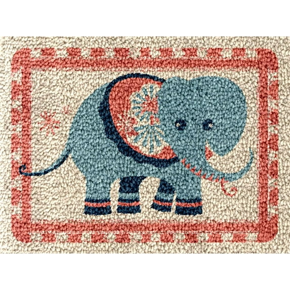 Easy DIY Latch Hook Rug Kits Cute Rabbit and Flowers DIY Tapestry ...