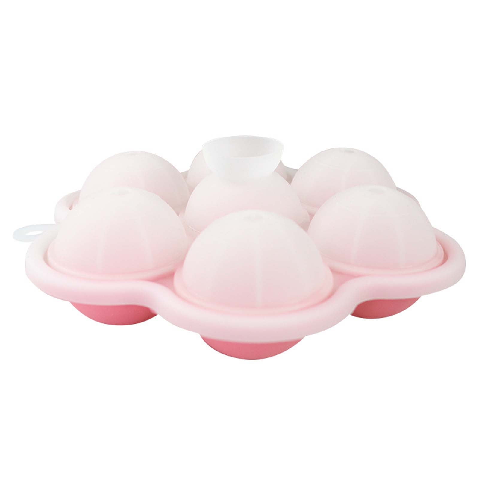 Easy to Demold Ice Tray, 7-Hole Circular Ice Molds, Flexible Silicone ...