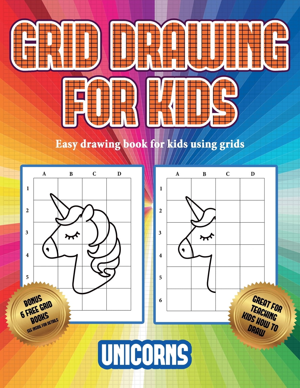 Easy Drawing Book for Kids Using Grids: Easy drawing book for kids ...