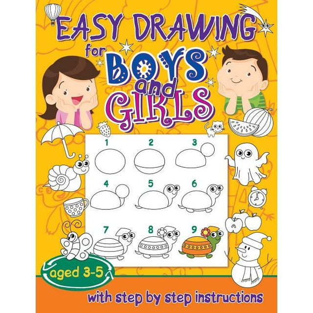 Easy Drawing Easy drawing for boys and girls aged 3-5: with step by ...