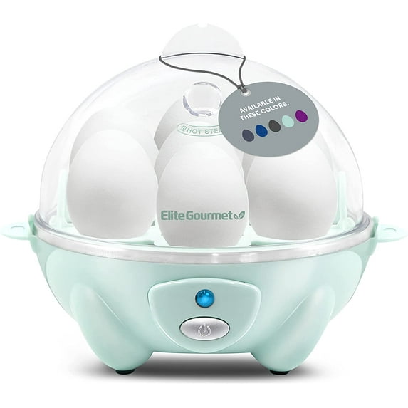 Easy Electric 7 Egg Capacity Soft, Medium, Hard-Boiled Cooker Poacher ...