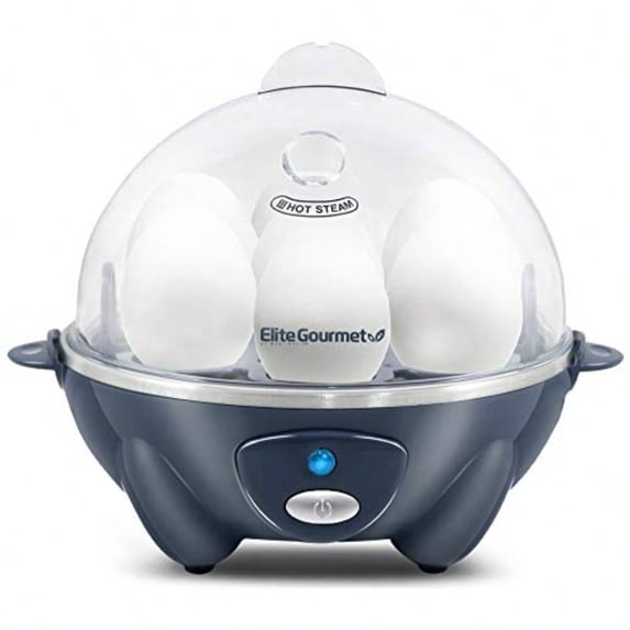 Easy Electric 7 Egg Capacity Soft Medium Hard-Boiled Cooker Poacher ...