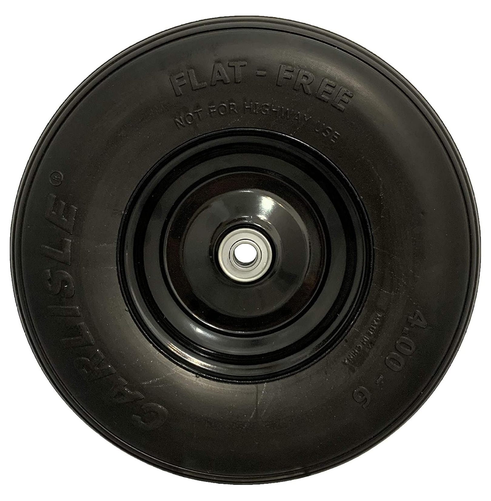 Easy Fit 4.00-6 Flat- Wheel Assembly for Residential Wheelbarrow ...
