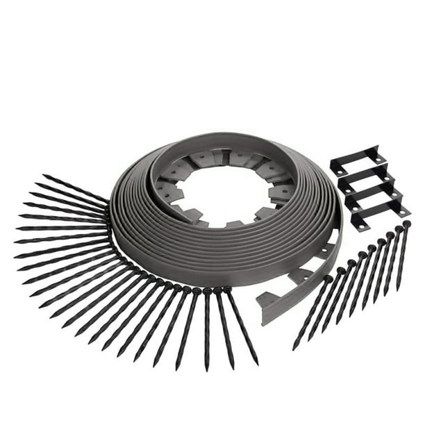 Easy-Flex 50' No-Dig Landscape Edging with Bonus Spikes - Walmart ...