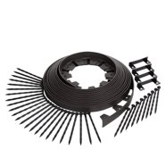 Suncast Quick Edge 35 Inch Single Strip Resin Lawn Edging, Flagstone (4 ...