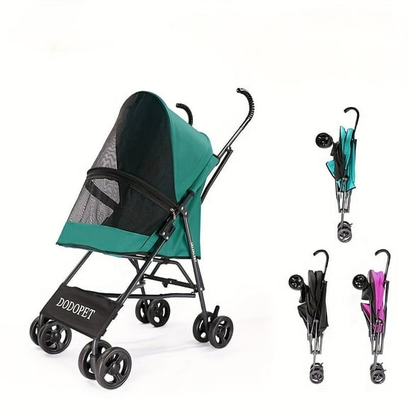 MoNiBloom Foldable Lightweight Dog Stroller for Small Medium Dogs, Pet ...