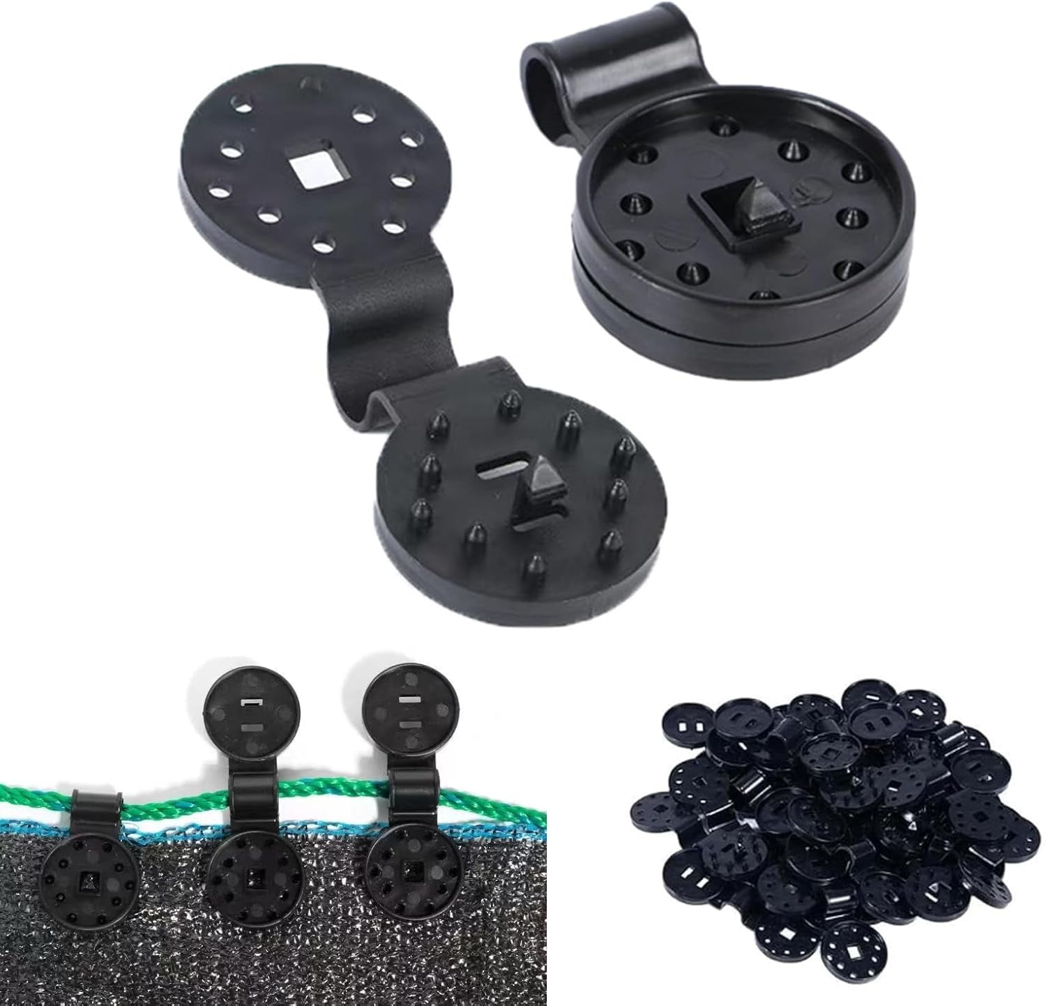 Easy Gadgets Tarp Clips, Shade Cloth Plastic Clips Heavy Duty, Shade ...