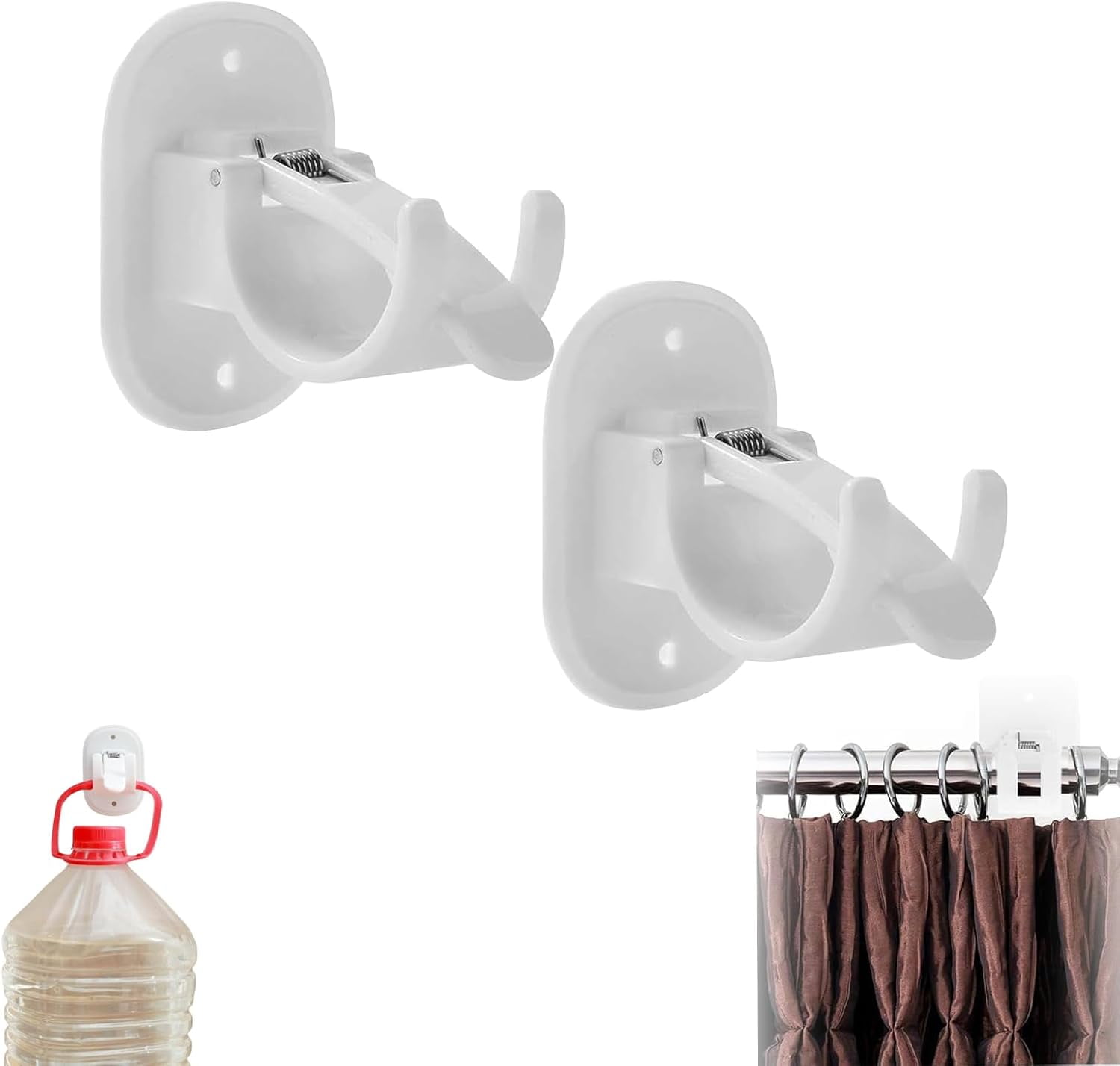 Easy Gadgetx Rods,Easy Gadgetx Rods Hooks,Adjustable Curtain Rod Clips ...