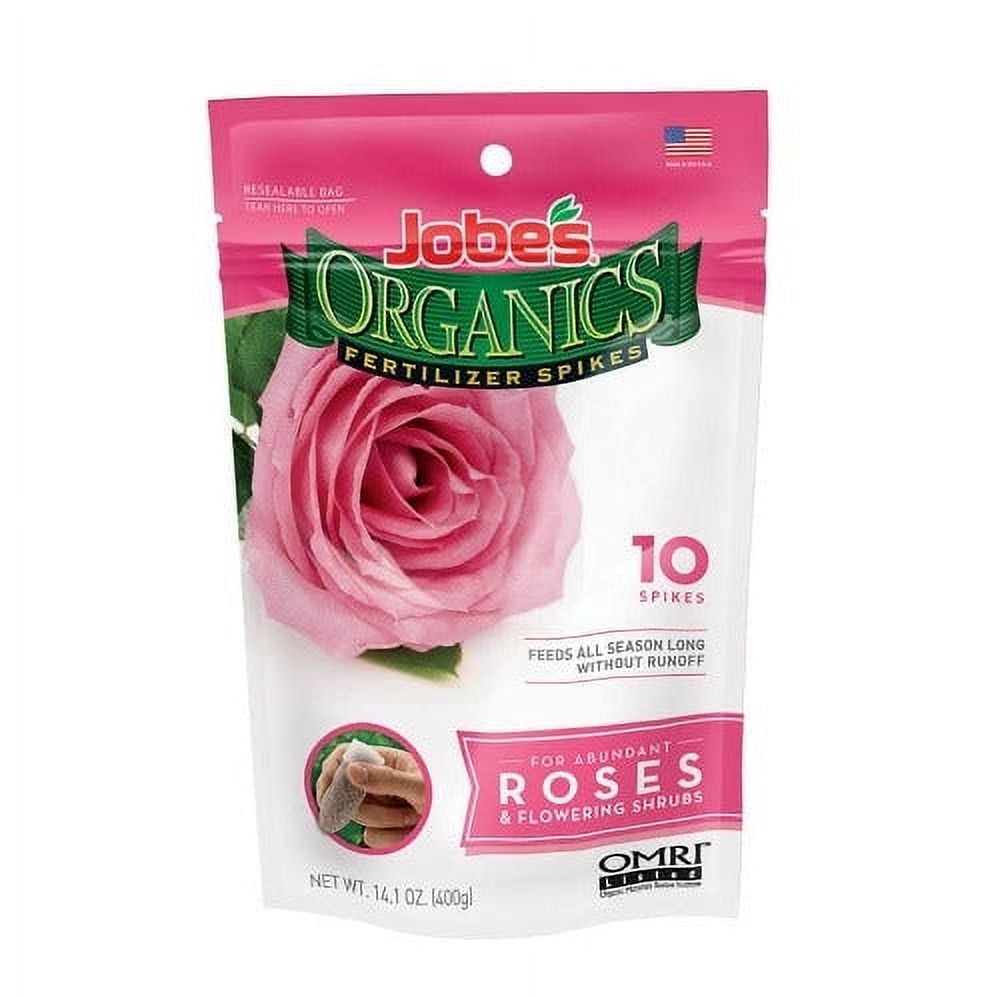 Easy Gardener 04128 Jobe's 10-Pack Of 3-5-3 Organic Rose & Flowering ...