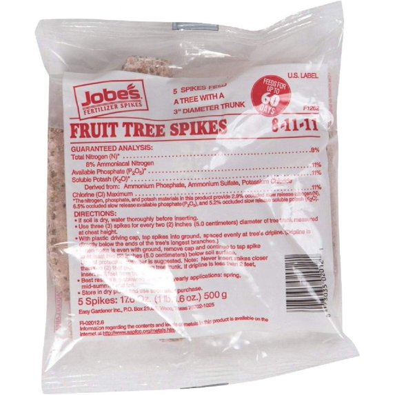 Easy Gardener Fruit Tree Spikes Fertilizer, 17.6 oz - Walmart.com