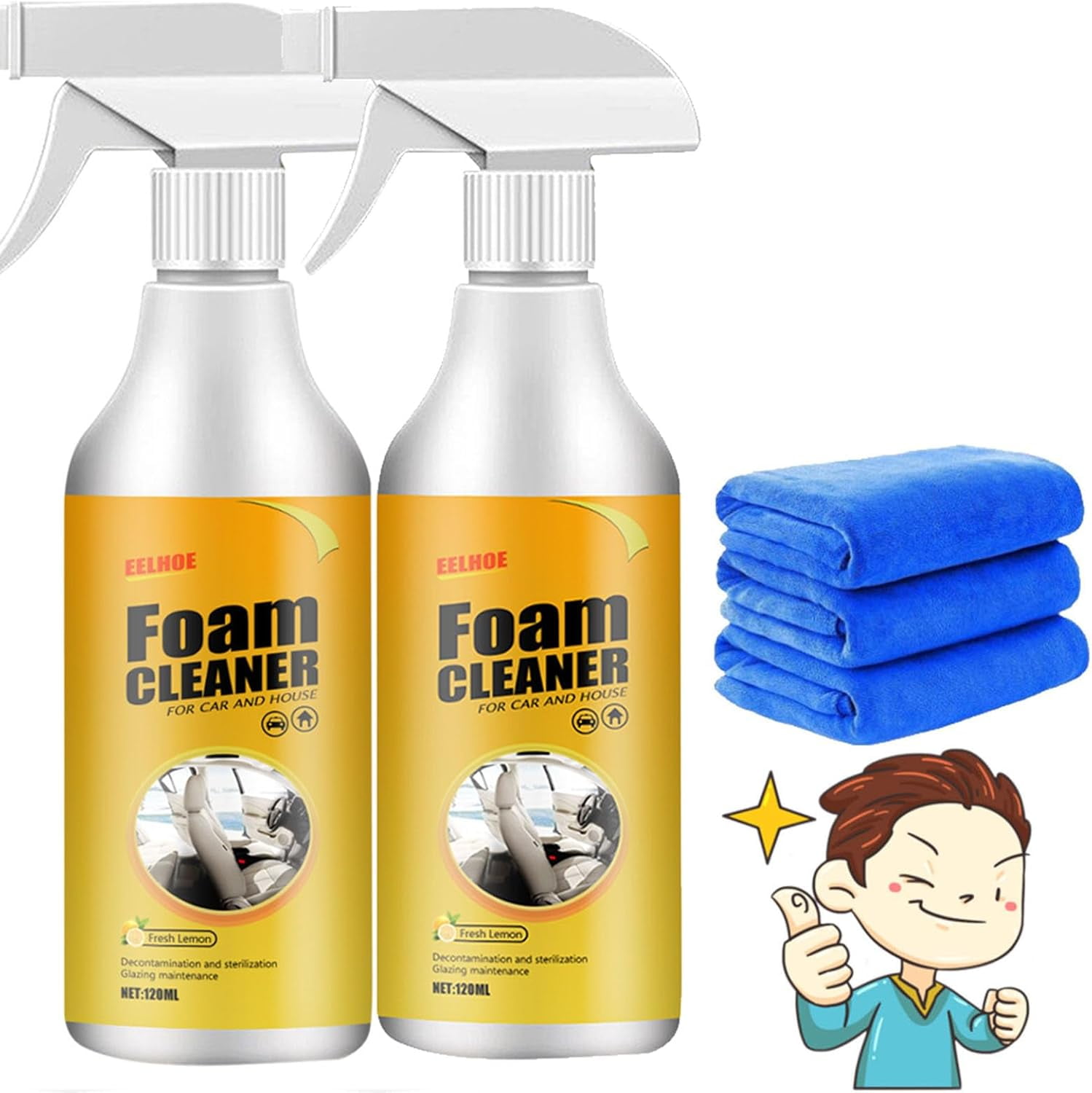 Easy Glow Magic Foam Cleaner, Easy Glow Magic Cleaner, Bathroom ...