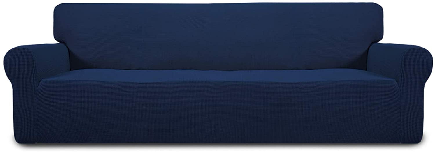 Free Shipping! Easy-Going Navy Stretch Sofa Slipcover Non-Slip ...
