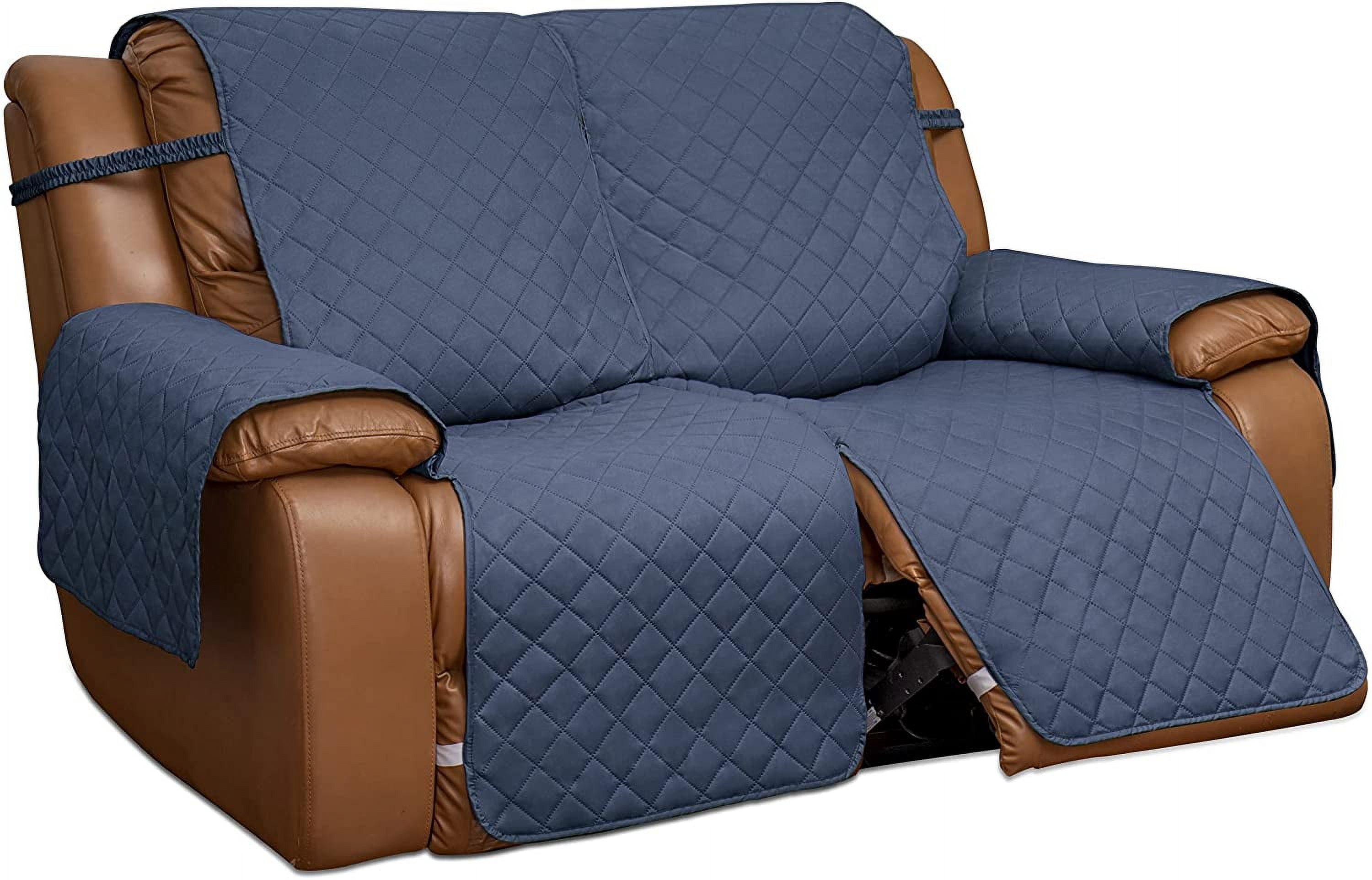 Easy-Going Loveseat Recliner Cover, Reversible Couch Cover for Double ...