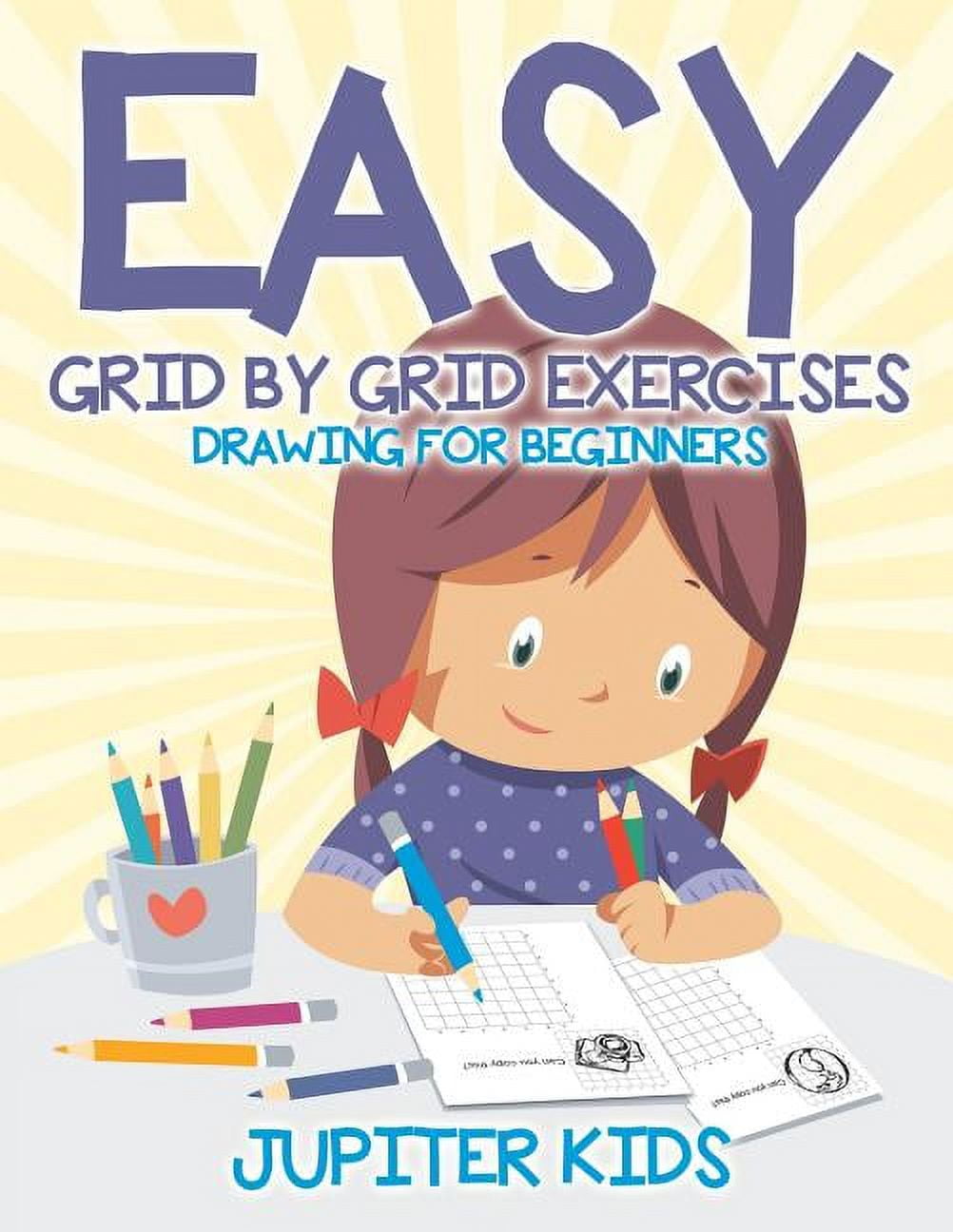 Easy Grid by Grid Exercises: Drawing for Beginners (Paperback ...