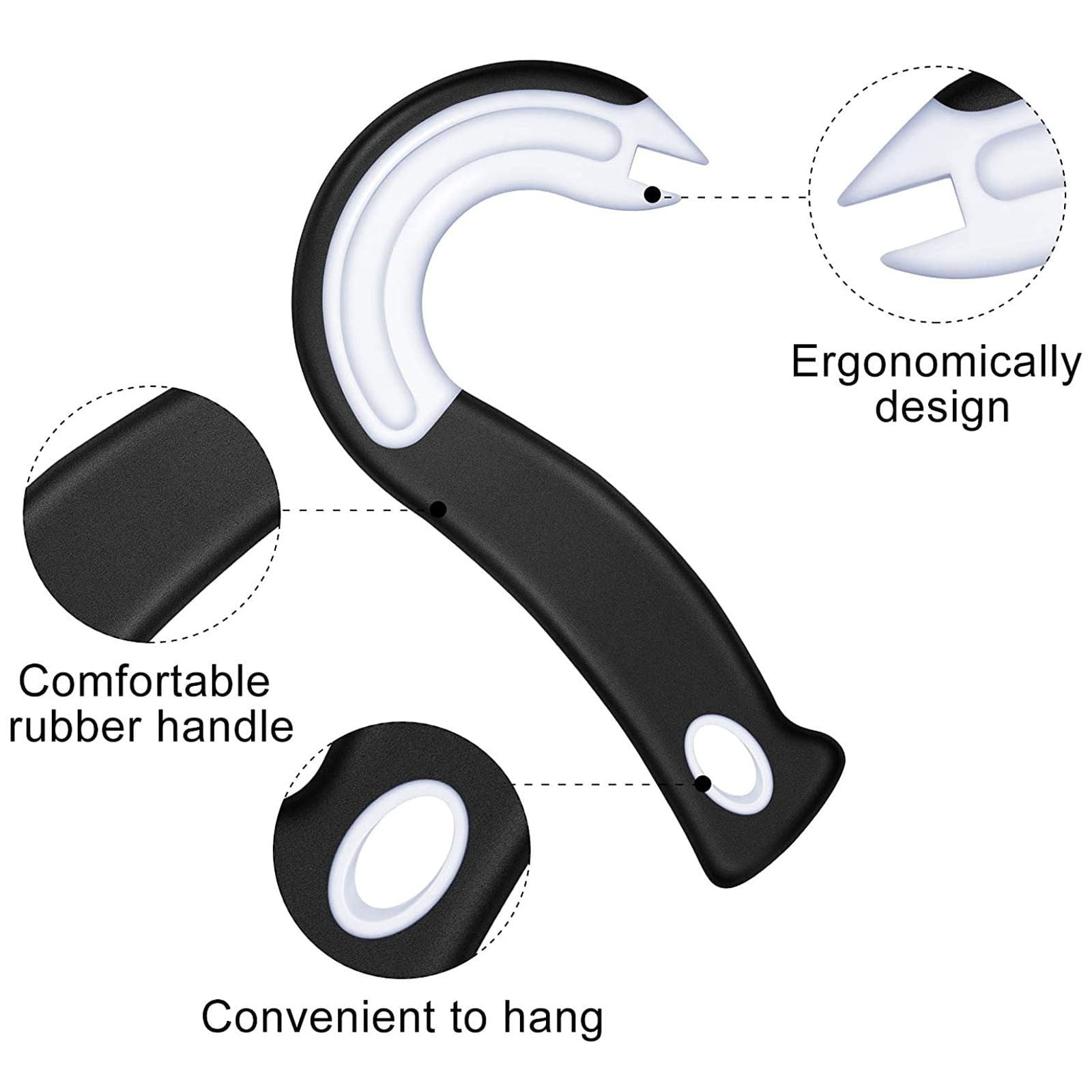 Easy Grip Hook Can Opener & Bottle Opener Tool – Durable Plastic Design ...