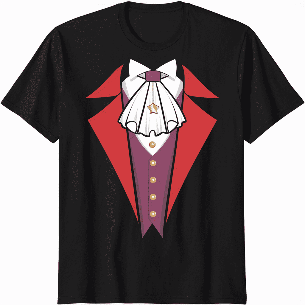 Easy Halloween Costume Tuxedo Bloody Dracula Vampire T-Shirt - Walmart.com