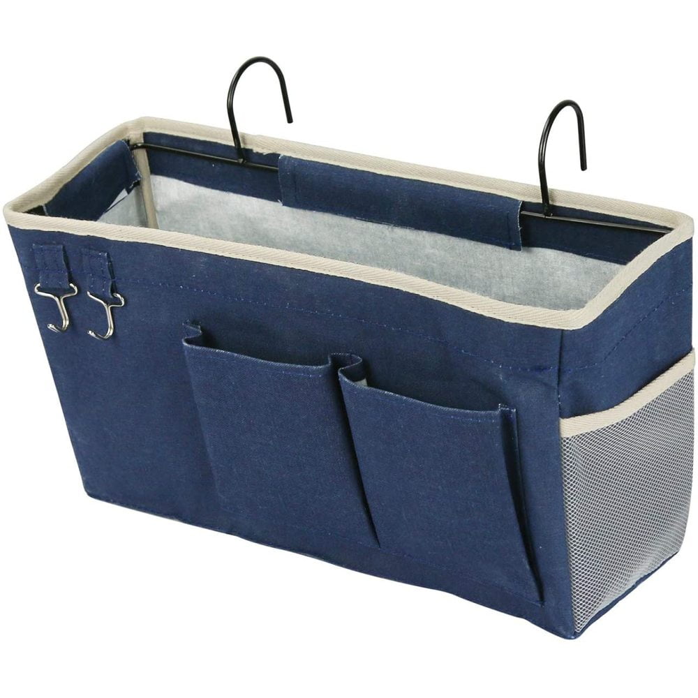 Easy Hanging Beside Storage Caddy, Canvas And Iron Organizer For Dorm ...