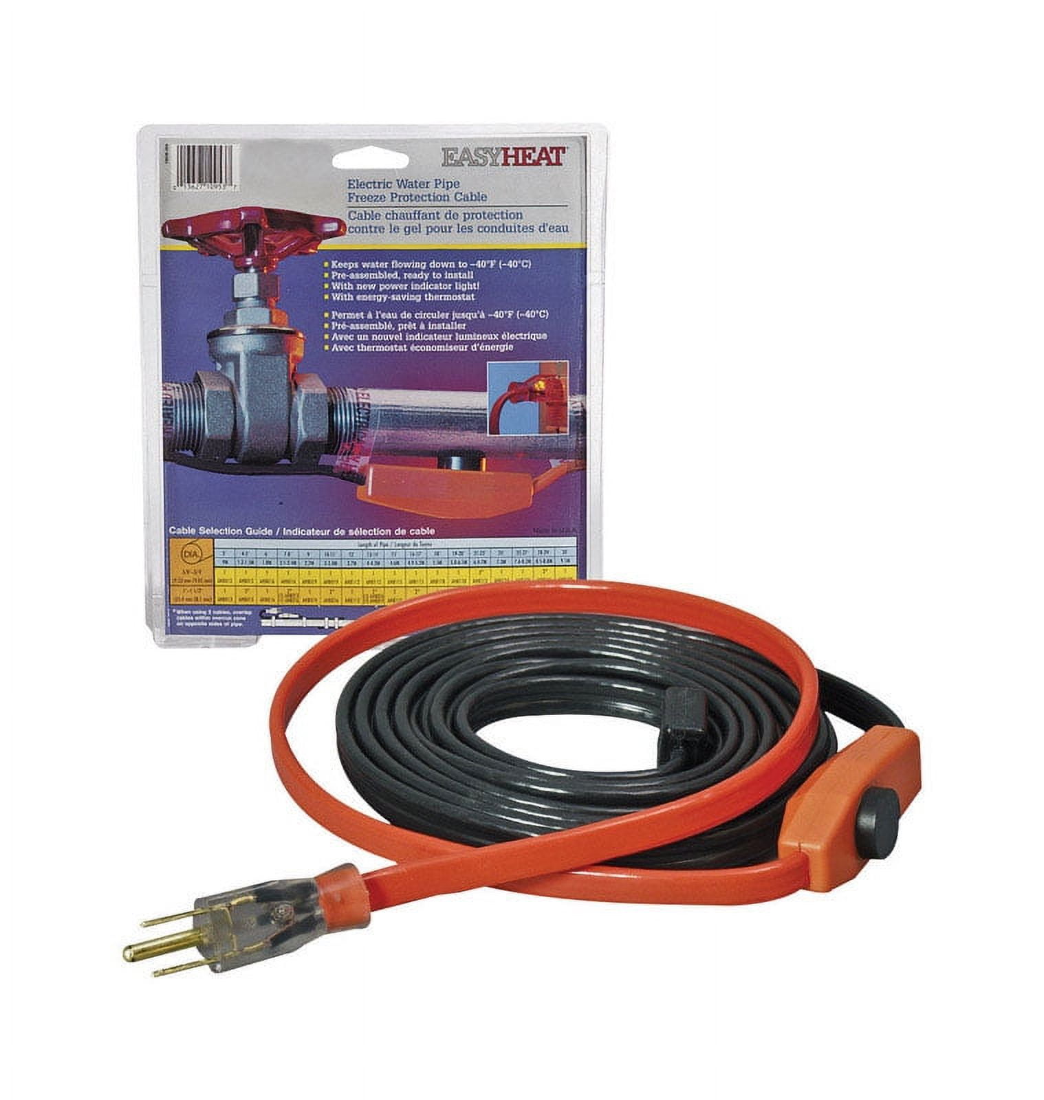 Easy Heat AHB130 Heating Cable For Water Pipe - Walmart.com