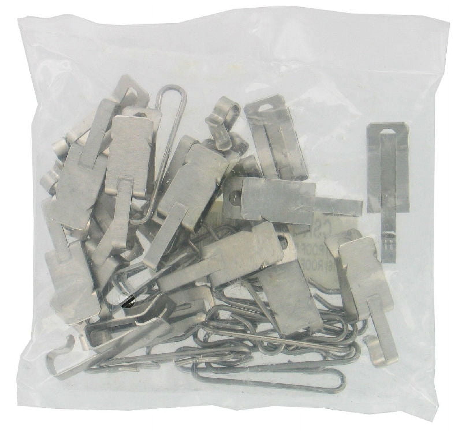 Easy Heat CSK-12 Roof & Gutter De-Icing Cable Clips & Spacers, Silver ...