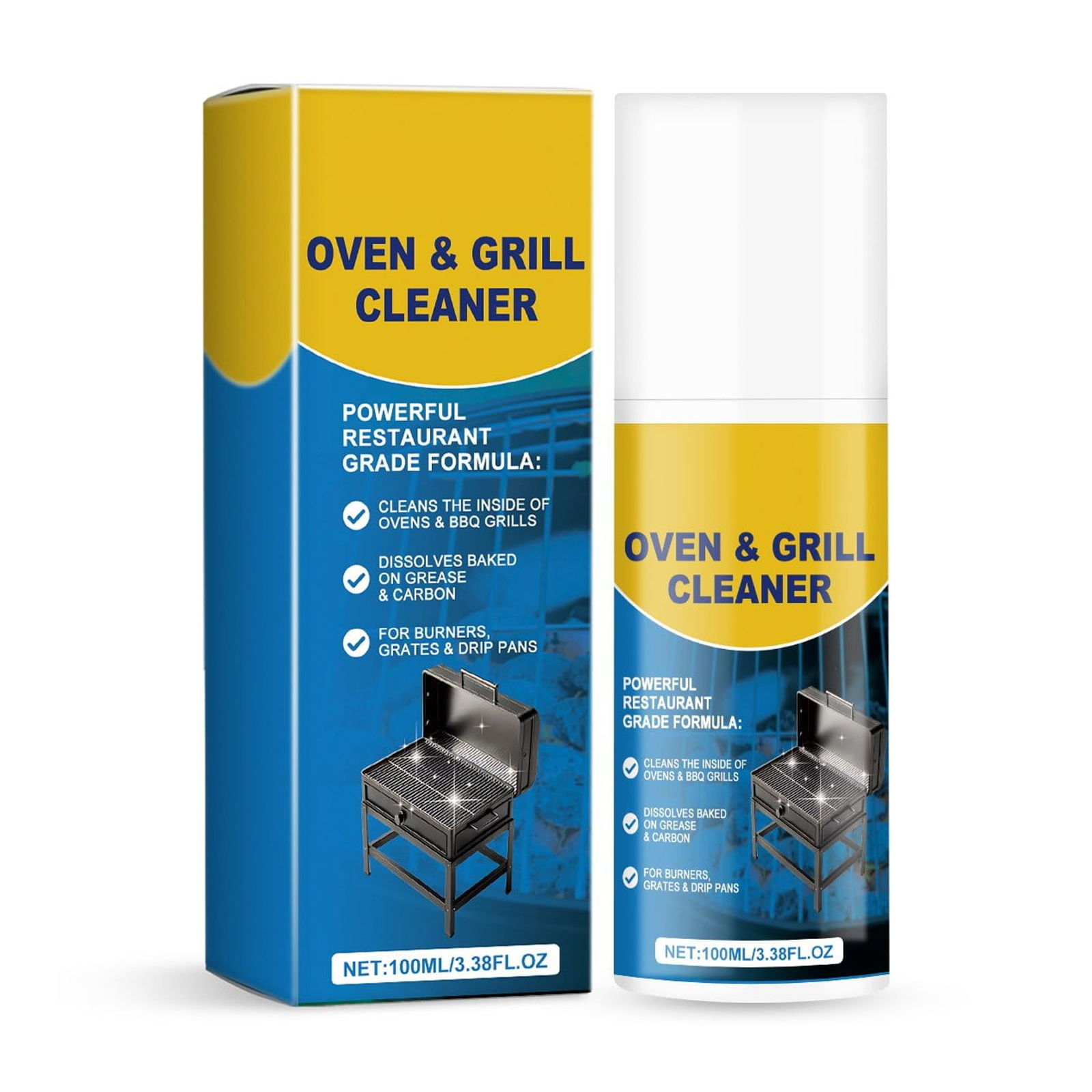 Easy off Heavy Oven Cleaner, Destroys Tough Burnt on Food and Grease ...