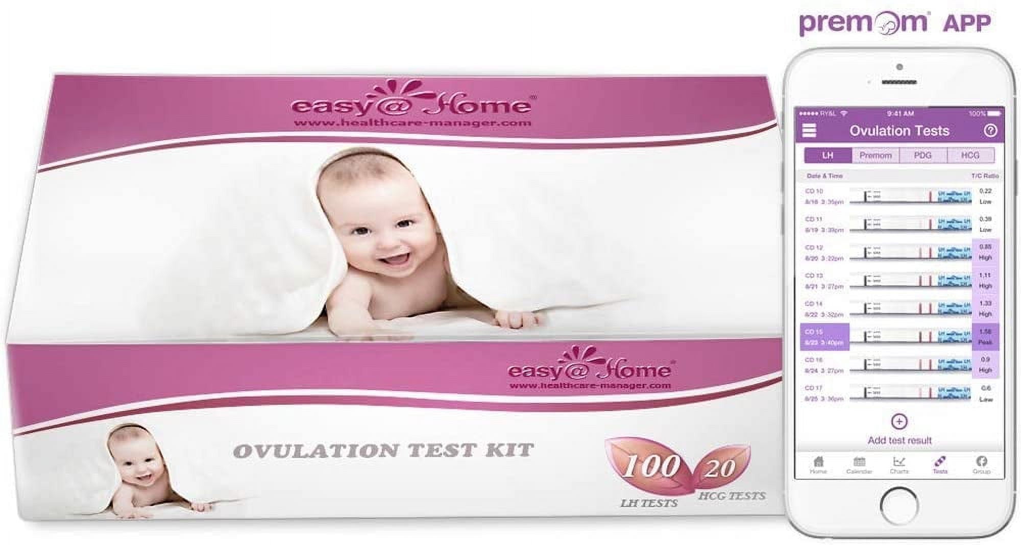 Easy Home Fertility Sticks 100 Ovulation 20 Pregnancy Test Kit