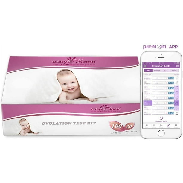 Easy@Home 100 Ovulation Test Strips and 20 Pregnancy Test Strips Kit ...