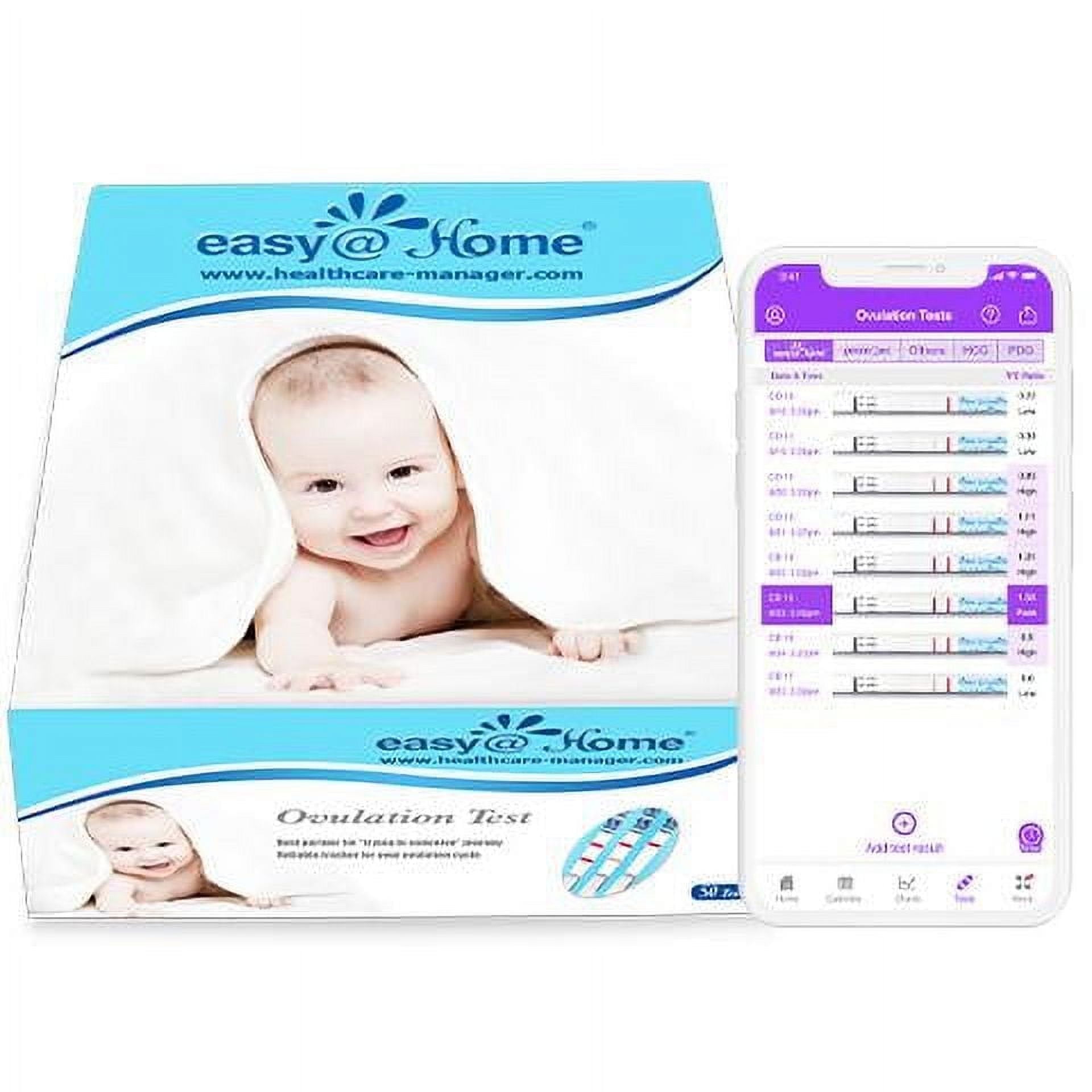 Easy@Home Fertility Tracker - 50 Ovulation Test Strips Kit, Reliable ...