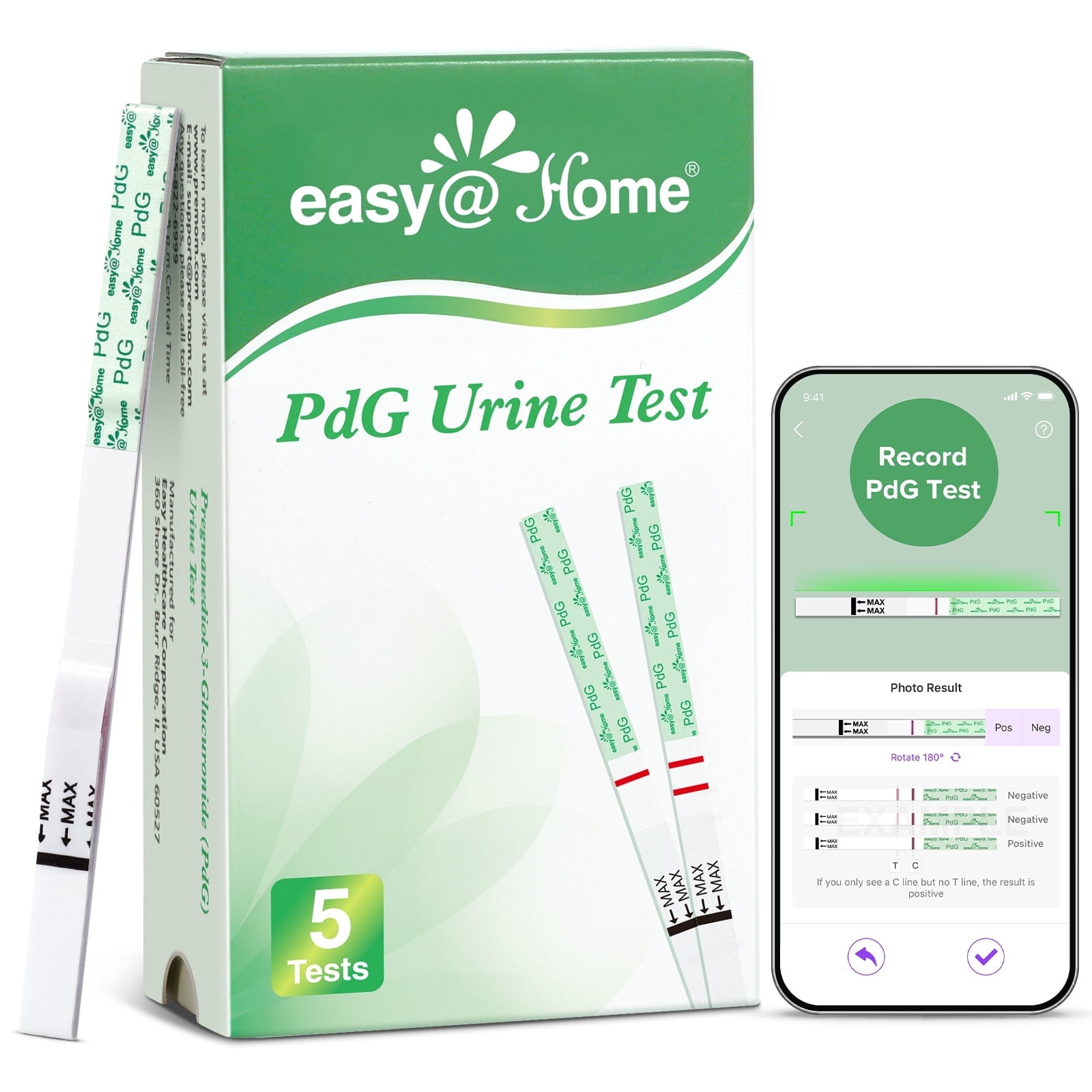 Easy@Home PdG Test Strips: Track Ovulation Insights with Progesterone ...