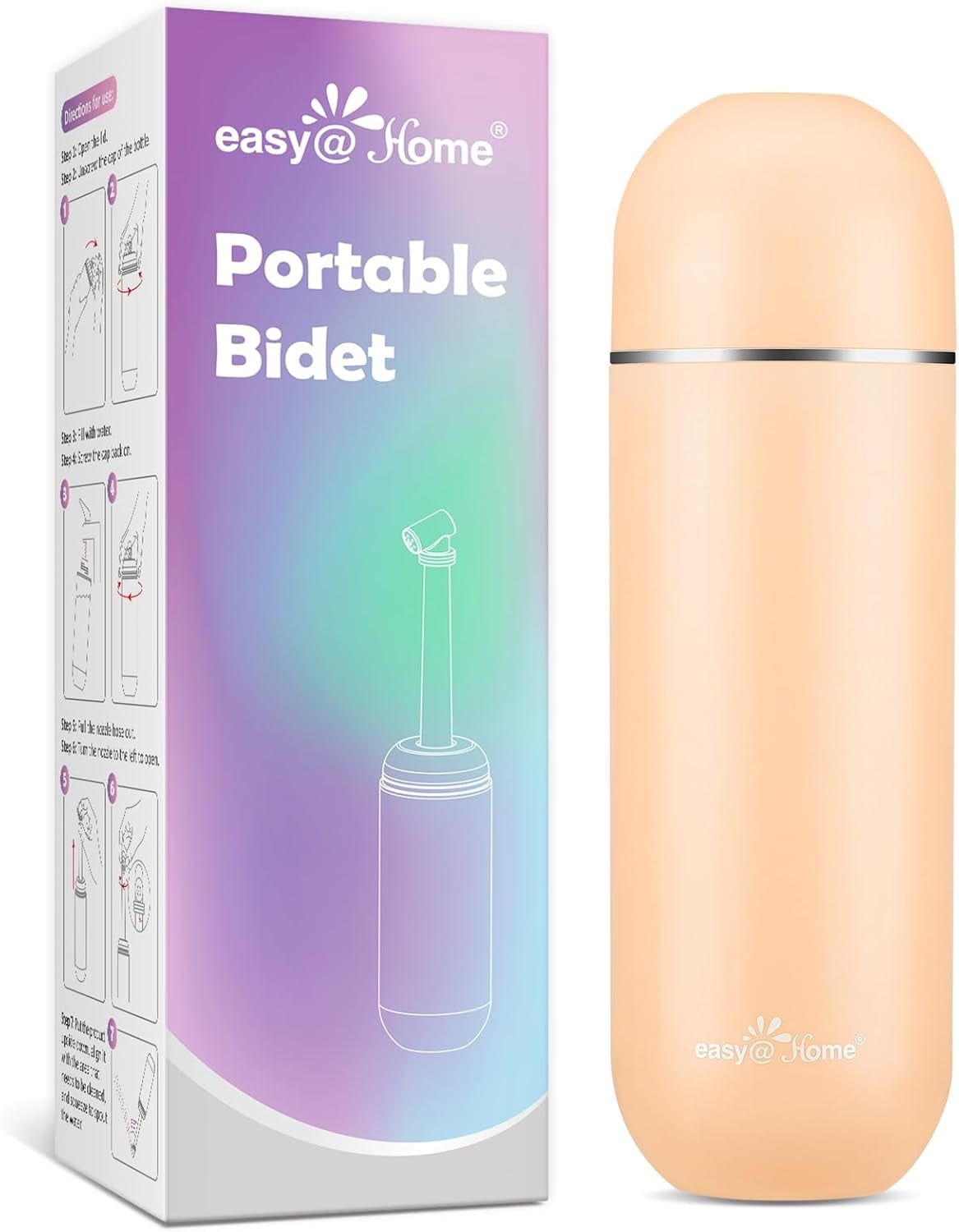 Easy@Home Portable Travel Bidet: Peri Bottle for Postpartum Care - Handheld Sprayer Kit with ...