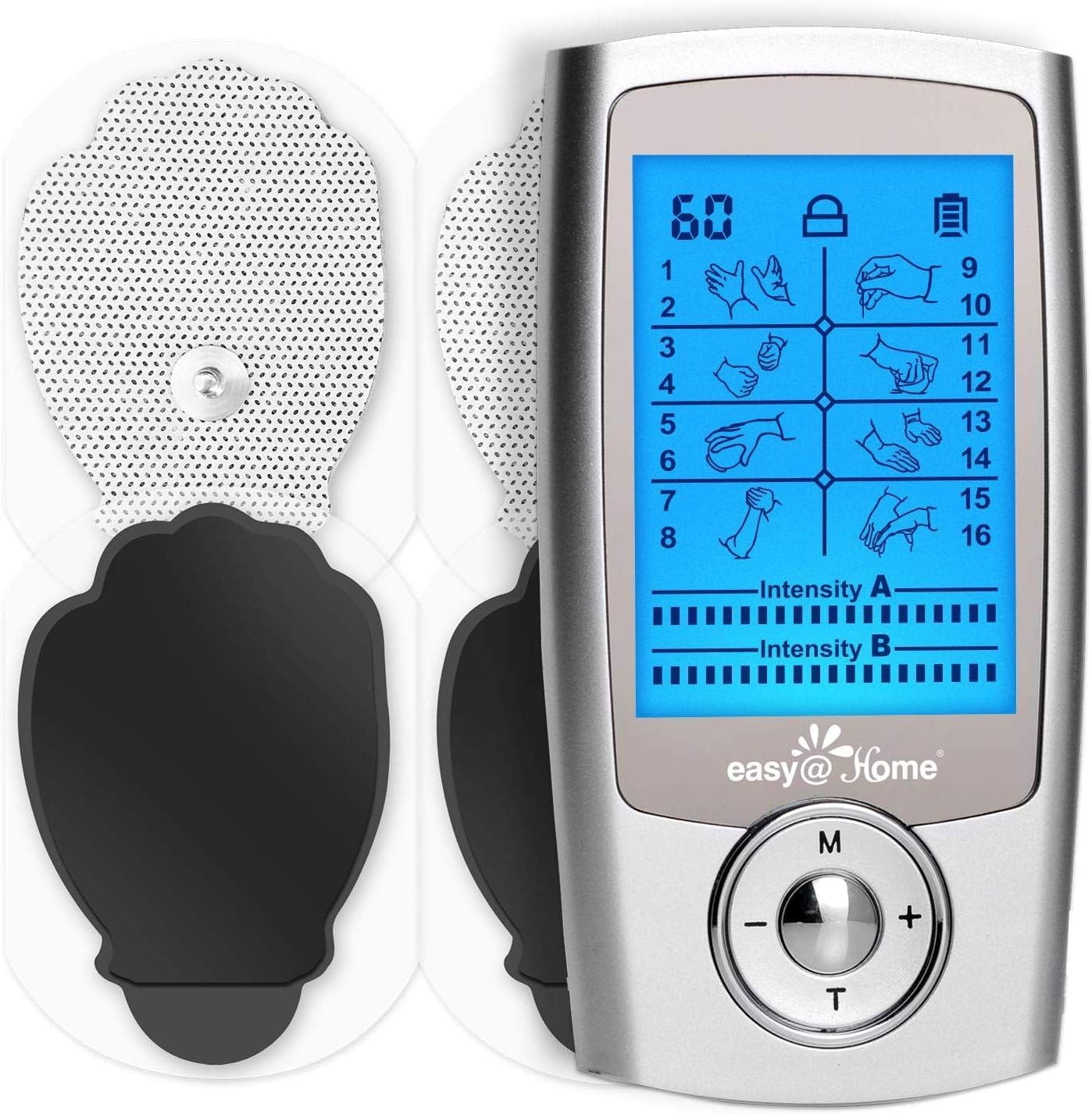 Easy@Home Rechargeable TENS Unit Muscle Stimulator, 16 Modes, 20 ...