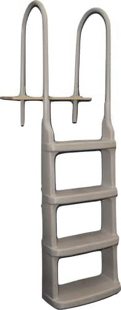 Easy Incline Taupe Pool Deck Ladder for 48 to 54 Inch Above Ground ...