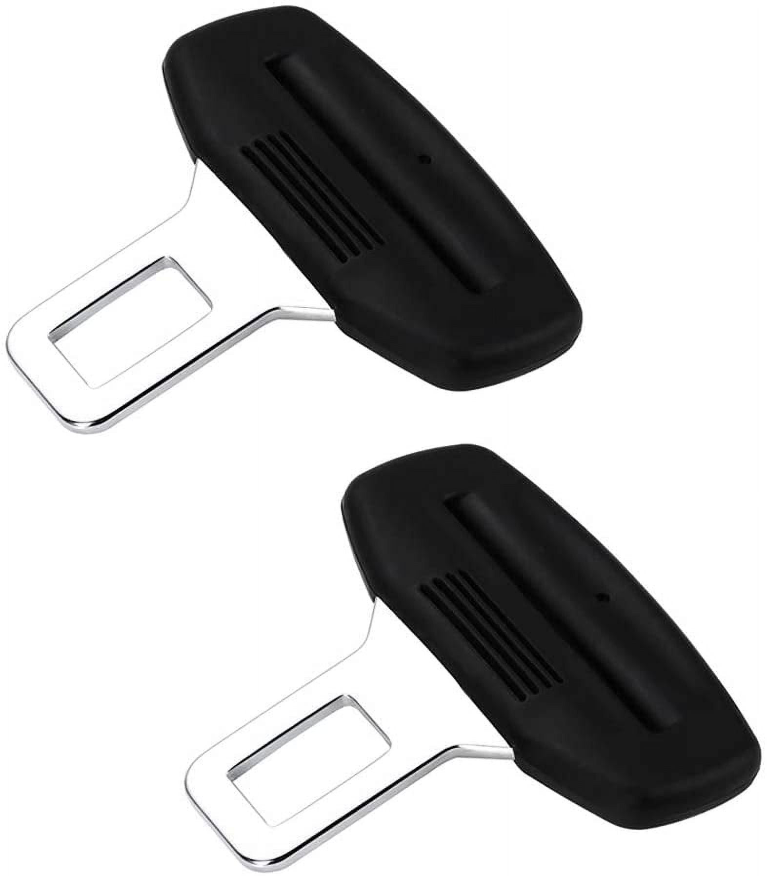 Easy Install Car Seat Belt Buckle Clips, 2pcs Black Vehicle Organizers ...