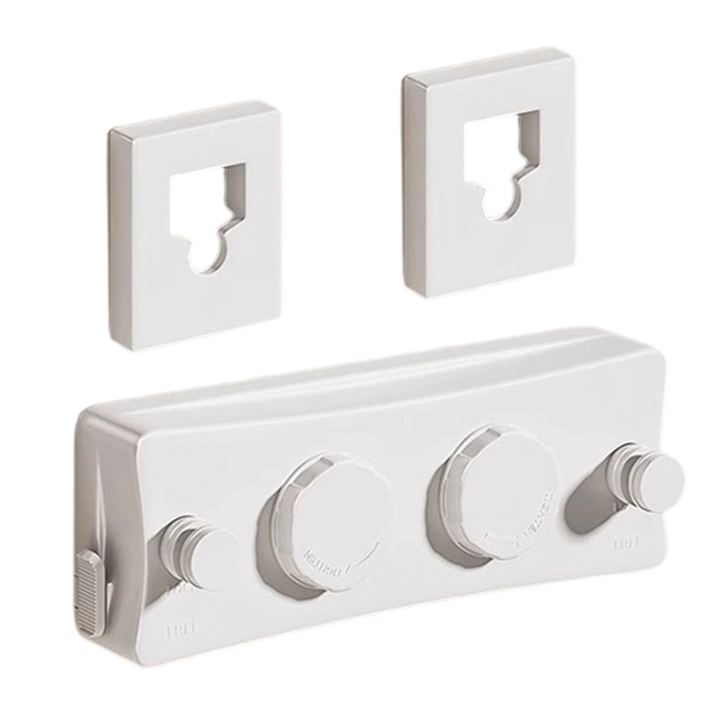 Easy Install Double Retractable Clothesline Indoor Drillless for ...