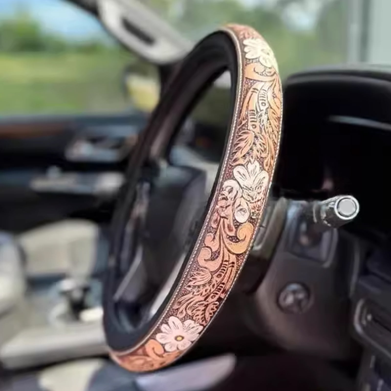 Easy Install Global Car Steering Protect Against Slip Traditional ...