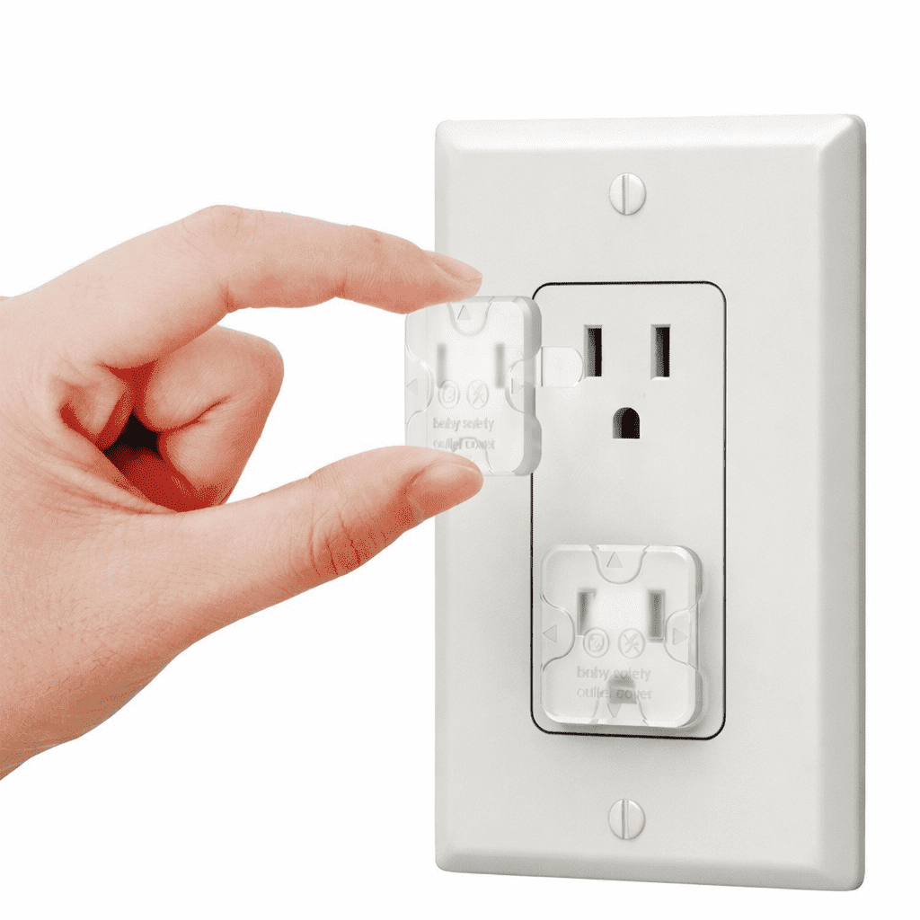 Easy Install Outlet Plug Covers, 50 Pack Transparent Child Safety ...