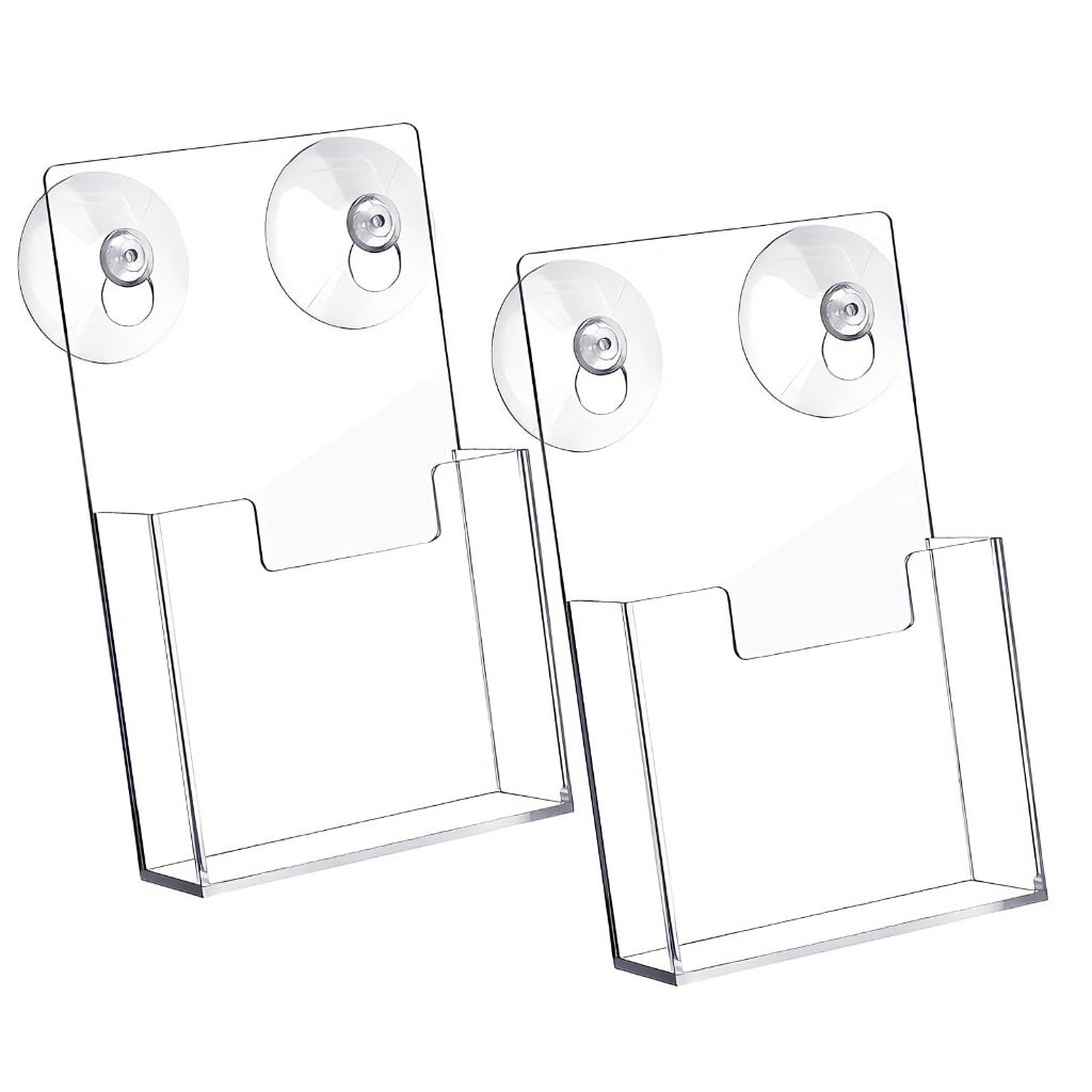 Easy Install Suction Cup Mounted Display Rack For Magazines And ...
