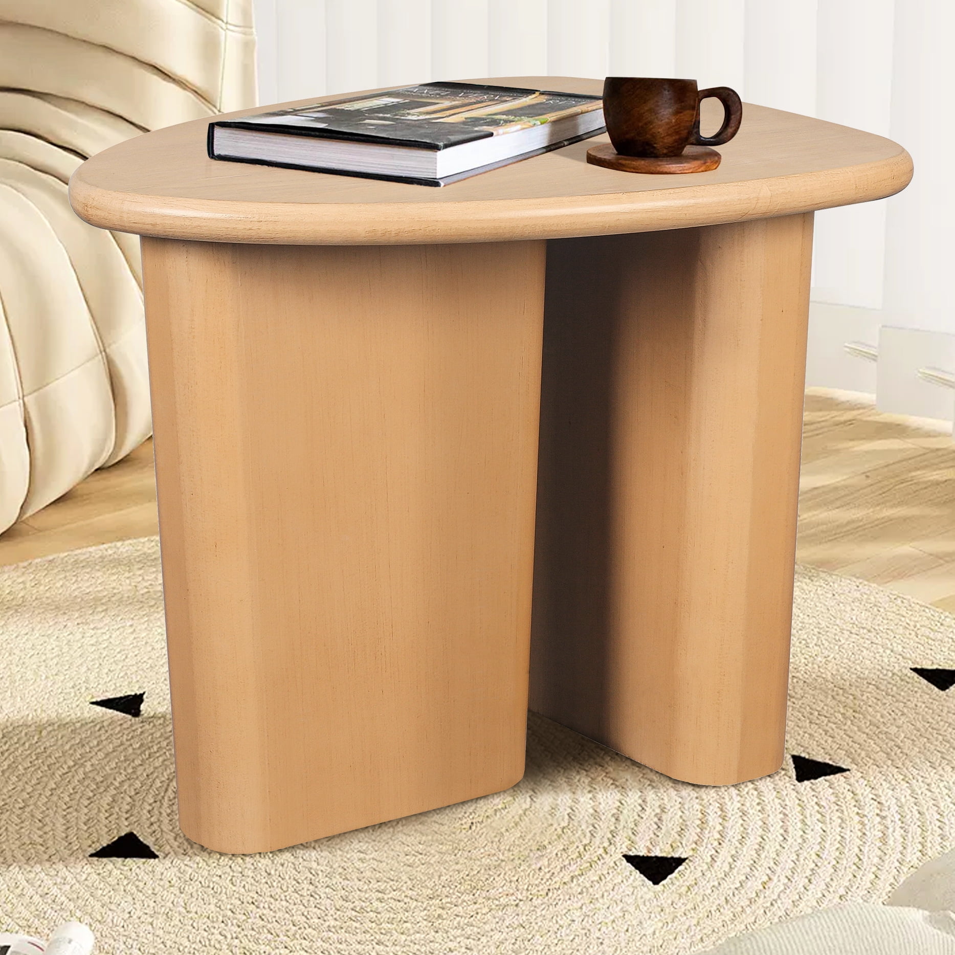 Easy - Install Tapered Table+Natural Wood Tone”-“Sofa Corner/ Coffee ...