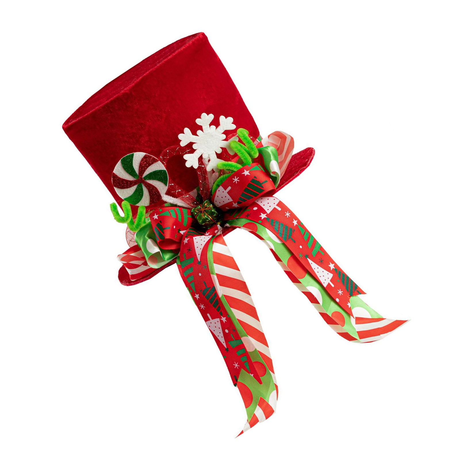 Easy Install Without Tools Required Festival Tree Toppers Hat With User ...