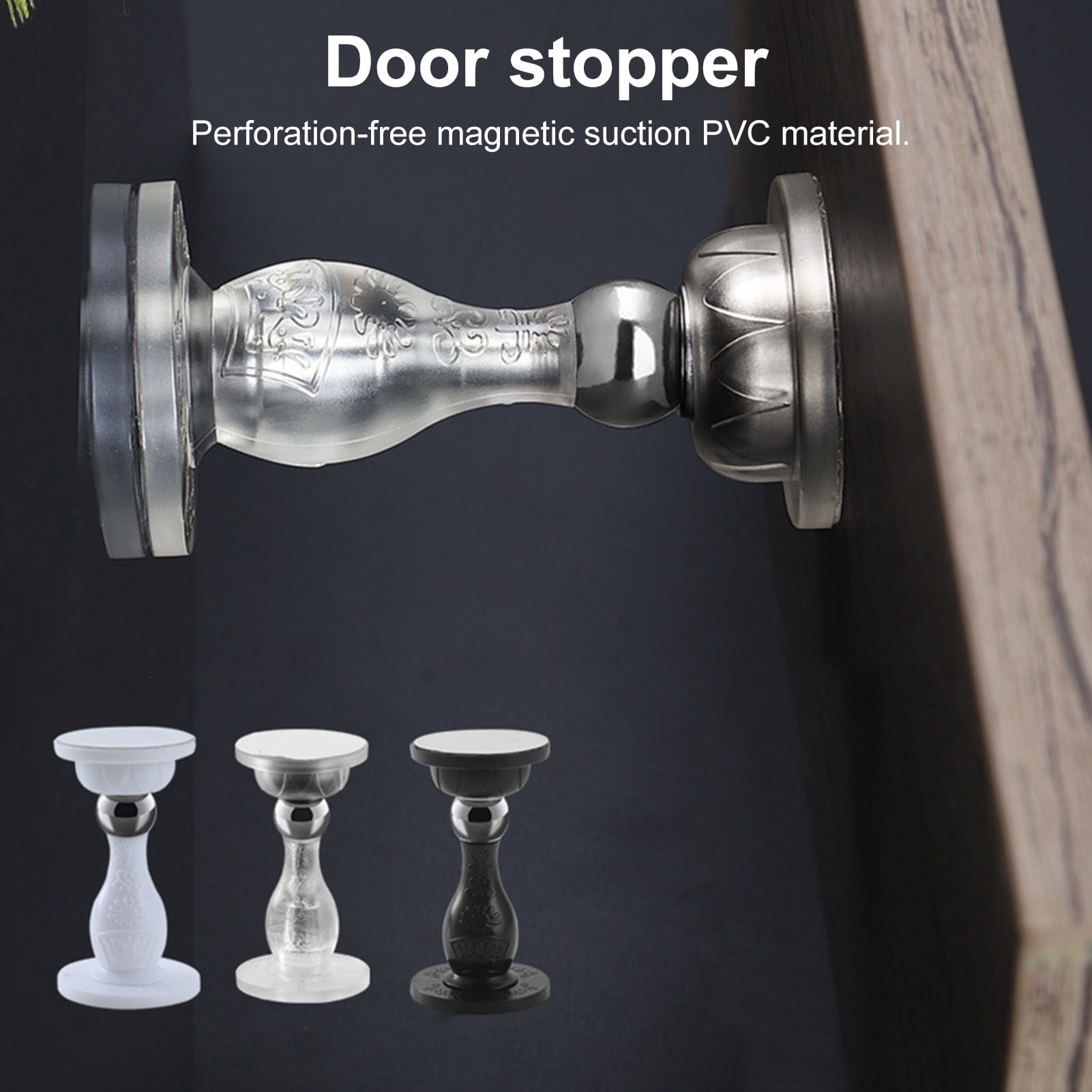 Easy Installation Anti-collision Door Stopper Wall Mount Damage Free ...