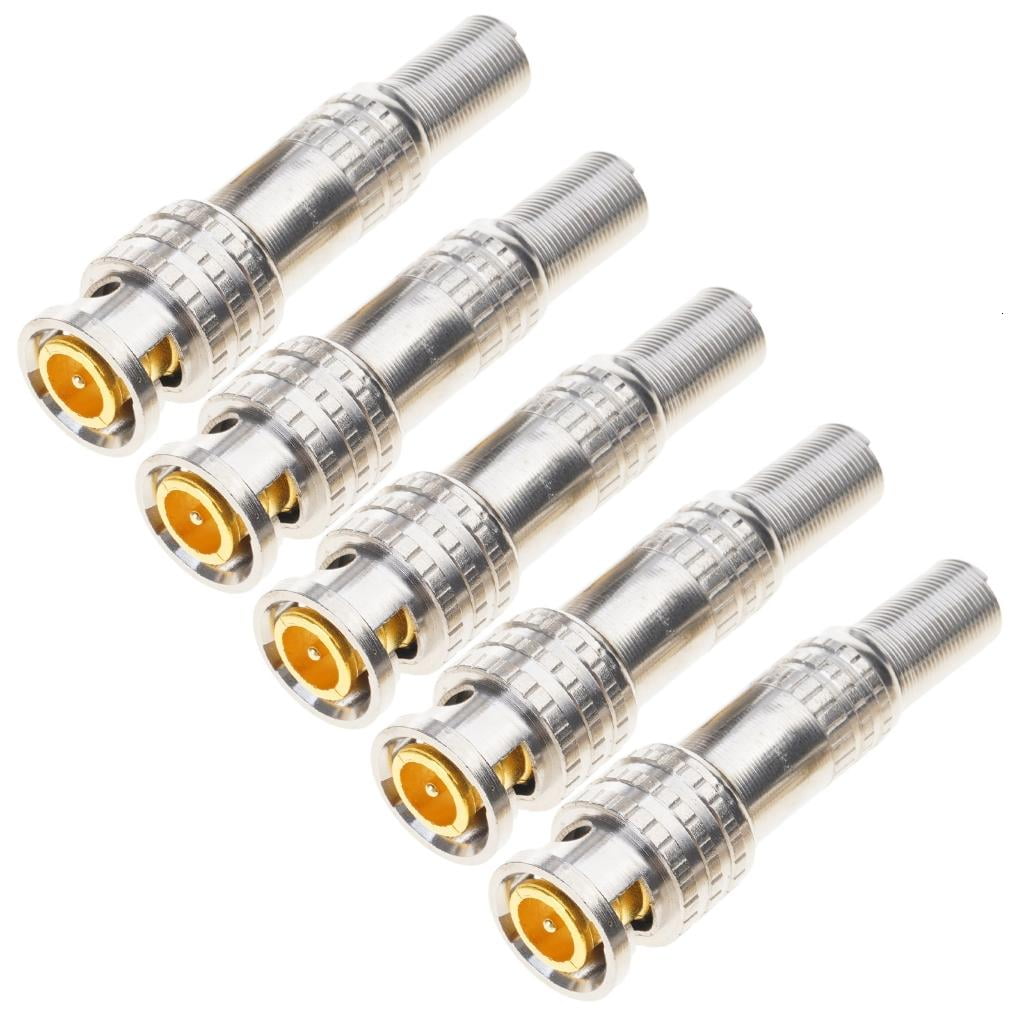 Easy Installation BNC Male Connector Solderless BNC Compression ...